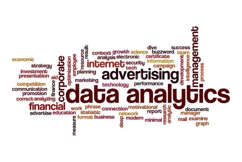 Data Analytics Word Cloud Concept Stock Illustration - Illustration of ...