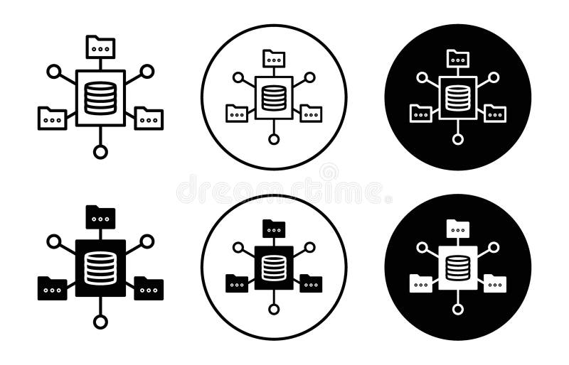 Data architecture icon stock vector. Illustration of information ...