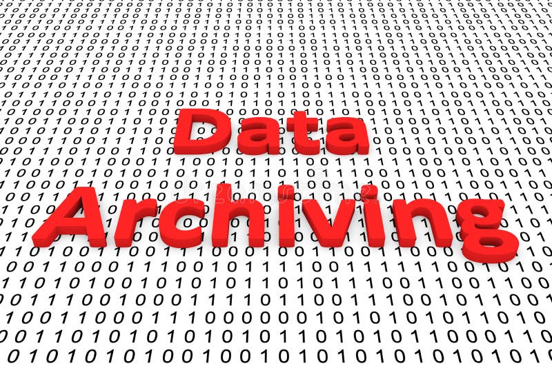 Data archiving stock illustration. Illustration of code - 83987809