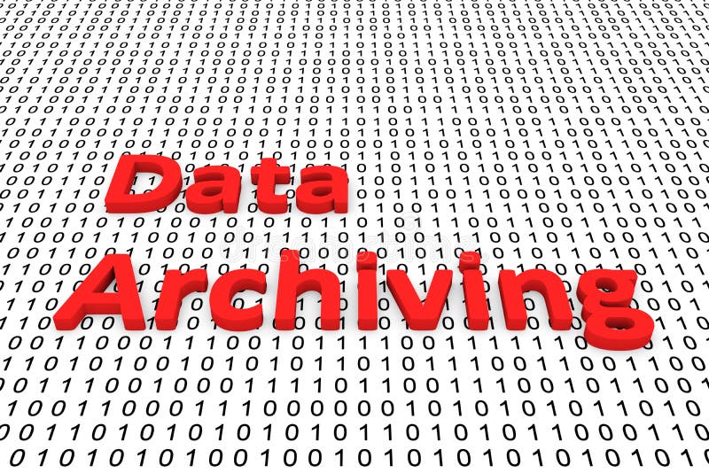 Data Archiving stock illustration. Illustration of programming - 89429589