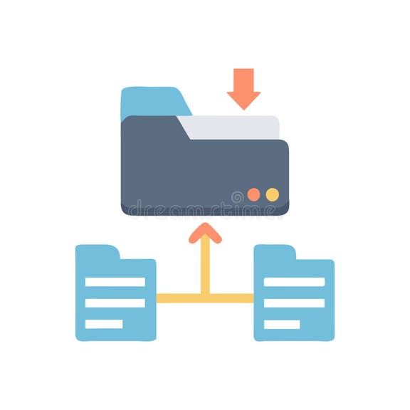 Data Archiving Technology Icon Stock Vector - Illustration of ...