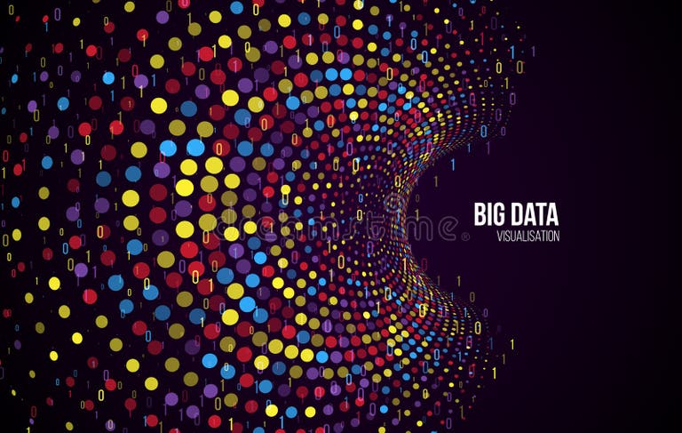 Data Array Visual Concept. Big Data Connection Complex Stock Vector - Illustration of data ...