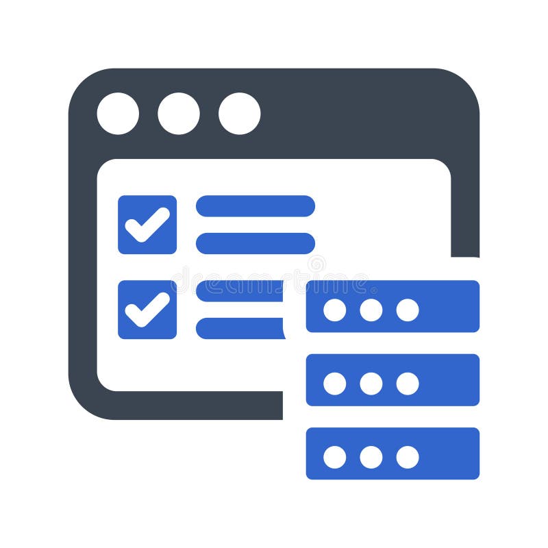 Data Audit Icon stock vector. Illustration of database - 328881537