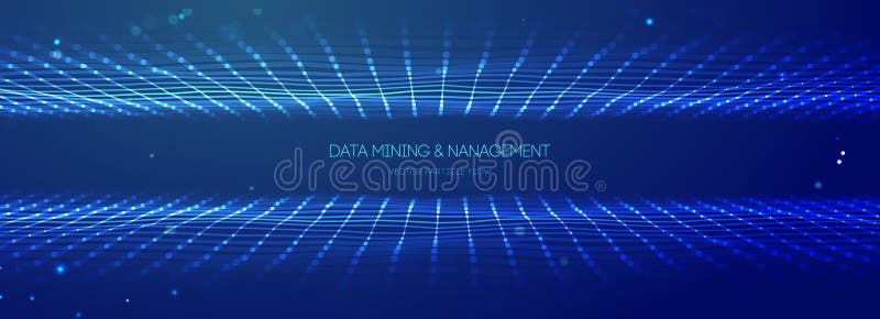 Data Background Abstract Concept Vector Tech Science Funnel Blue Flow ...