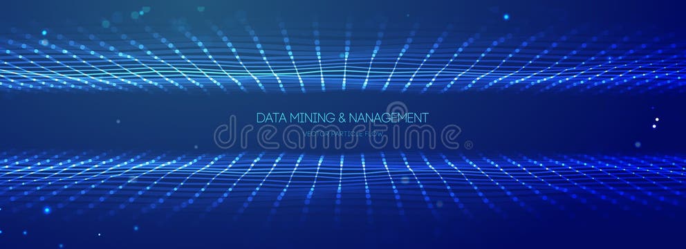 Data Background Abstract Concept Vector Tech Science Funnel Blue Flow ...