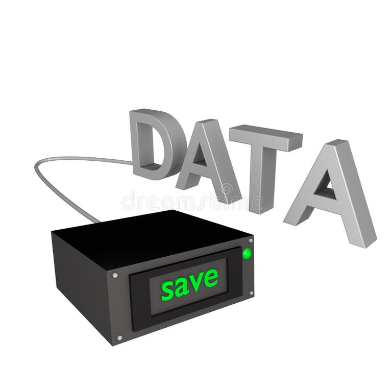 Data backup 3d stock illustration. Illustration of duplicity - 13957205