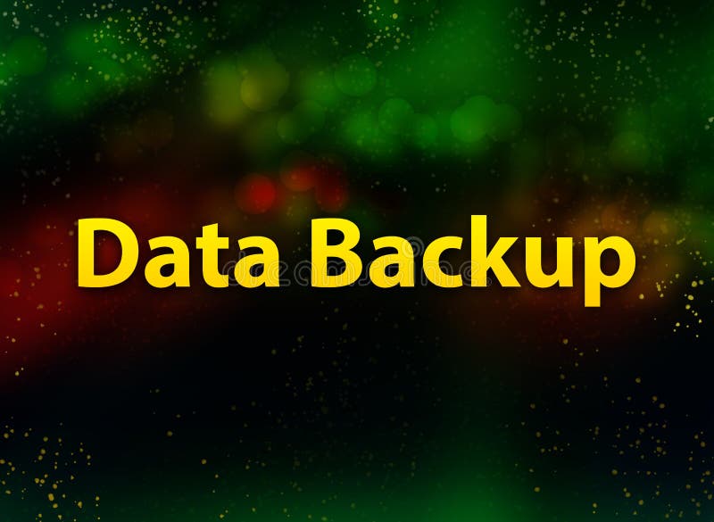 Backup Abstract Concept Blue Text Blue Background Stock Illustration ...