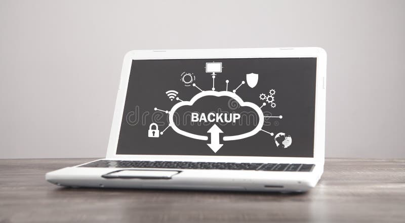 Data Backup. Cloud Download Stock Photo - Image of network, cloud ...