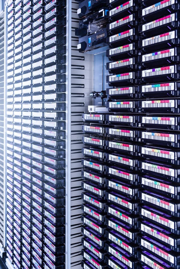 Data Backup Hardware in Data Center Stock Photo - Image of network ...