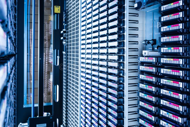 Data Backup Hardware in Data Center Stock Image - Image of hardware ...