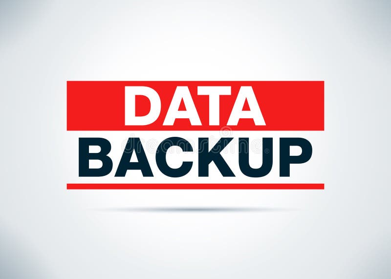 Data Backup Abstract Flat Background Design Illustration Stock ...