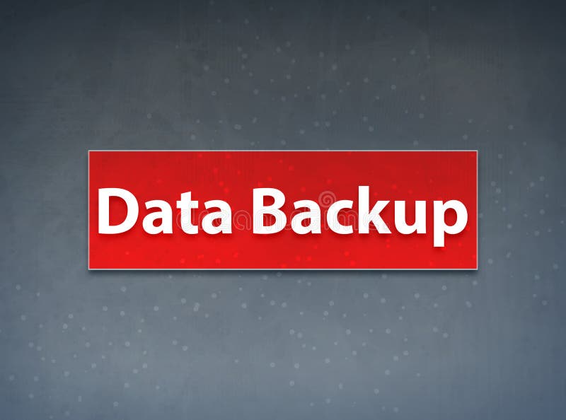 Data Backup Red Banner Abstract Background Stock Illustration ...