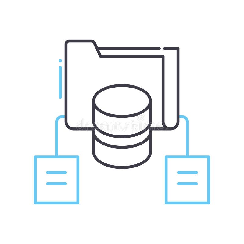 Data Backup Line Icon, Outline Symbol, Vector Illustration, Concept ... Data Backup Line Icon, Outline Symbol, Vector Illustration, Concept ...