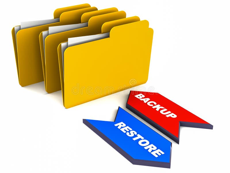 Data backup restore stock illustration. Illustration of business - 26903497