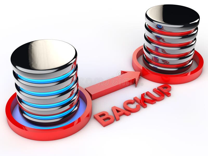 Data Backup stock illustration. Illustration of rendering - 40156639