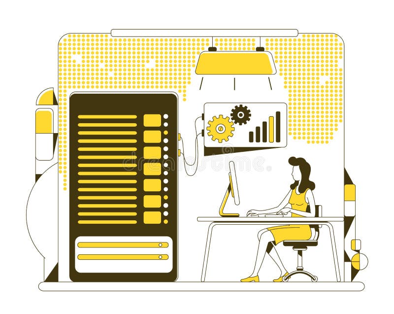 CRM Database, Server Isometric Vector Illustration. Client Data Storage ...