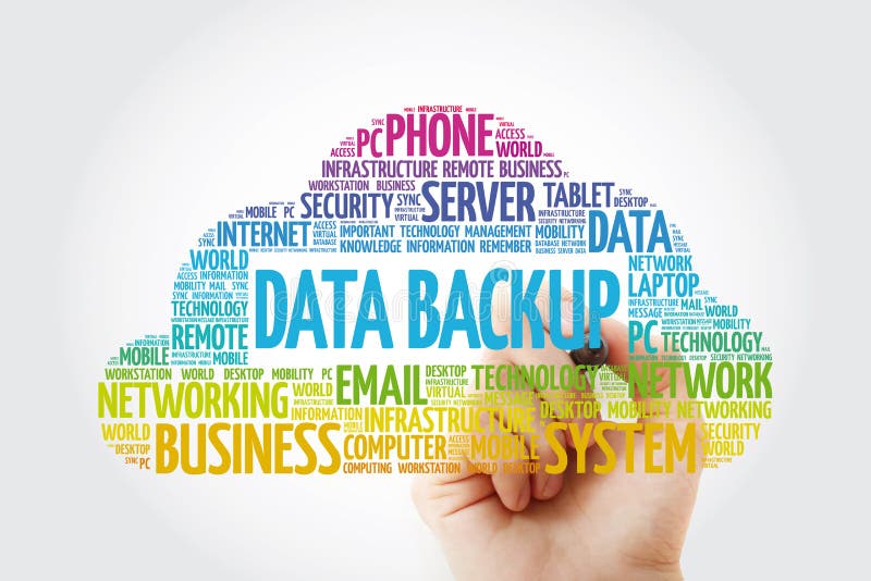 Data Backup Word Cloud With Marker, Technology Concept Background Stock ... Data Backup Word Cloud With Marker, Technology Concept Background Stock ...
