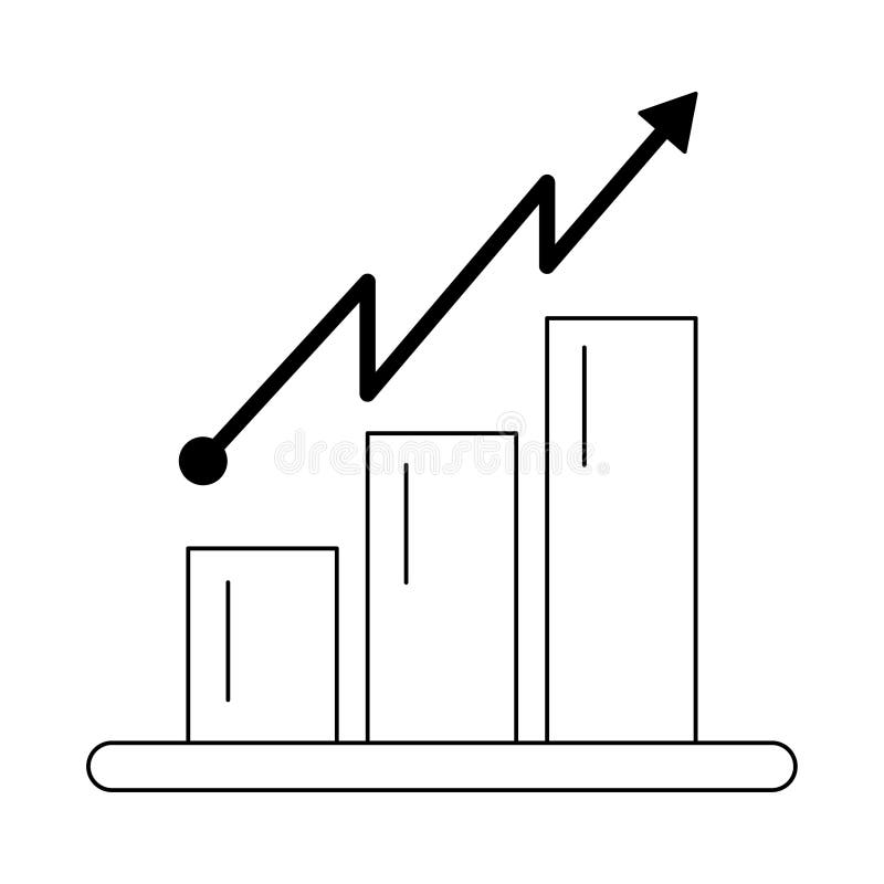 Abstract Data Visualization Set Isolated On Black Stock Vector ...