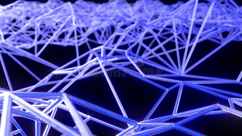 Data base blue grid 3d stock illustration. Illustration of endless ...