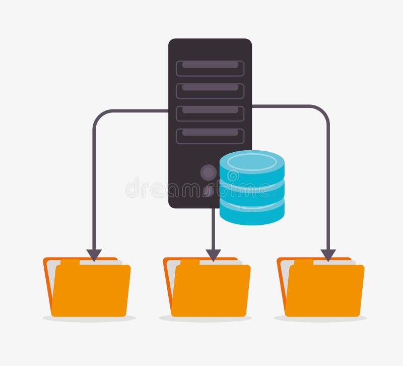 Data base design. stock vector. Illustration of database - 58823643