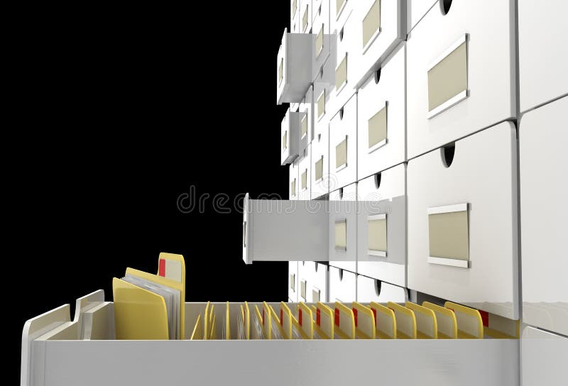 Data base stock illustration. Illustration of folders - 30924642