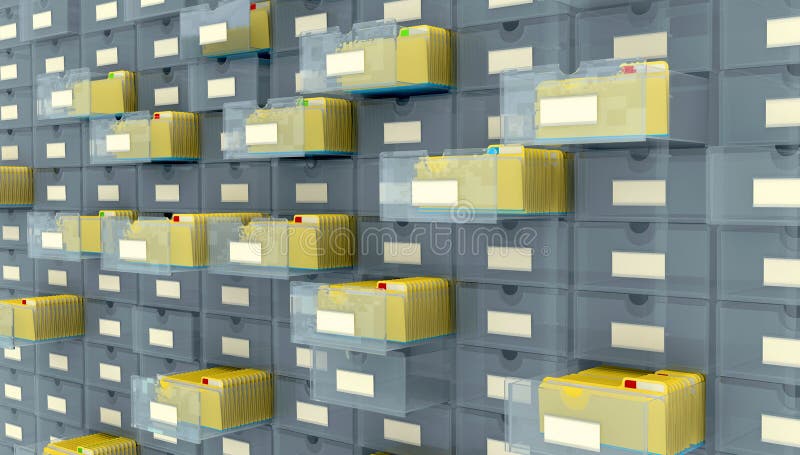 Data base stock illustration. Illustration of folders - 30924642