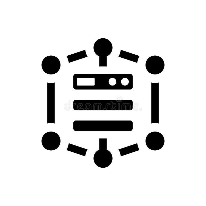 Data base icon stock vector. Illustration of symbol - 218947915