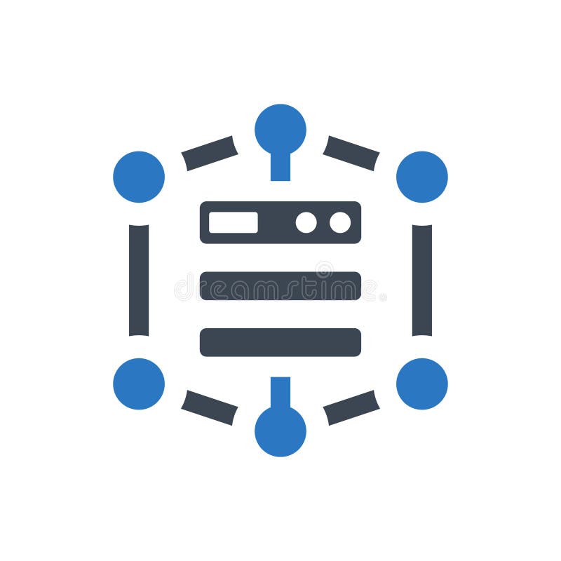 Data base icon stock vector. Illustration of server - 217599345