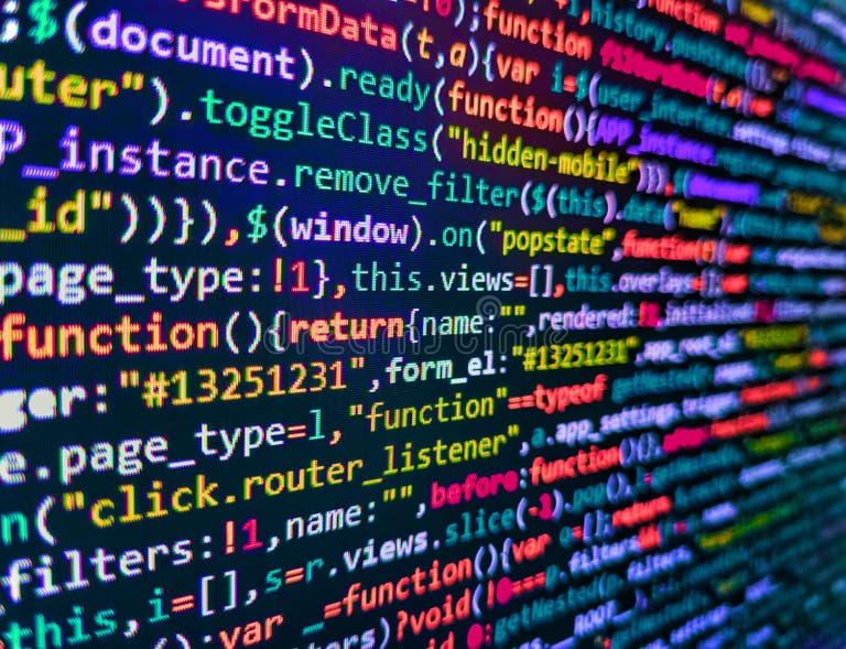 Data Bits Computer Bits, Shadow and Dark Vignette Effect. Database Bits ...