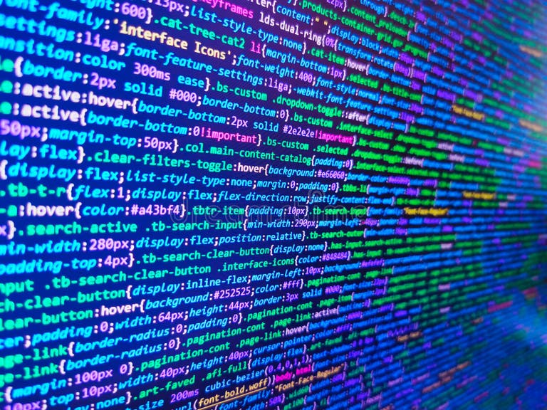 Data Bits Computer Bits, Shadow and Dark Vignette Effect. Screenshot ...