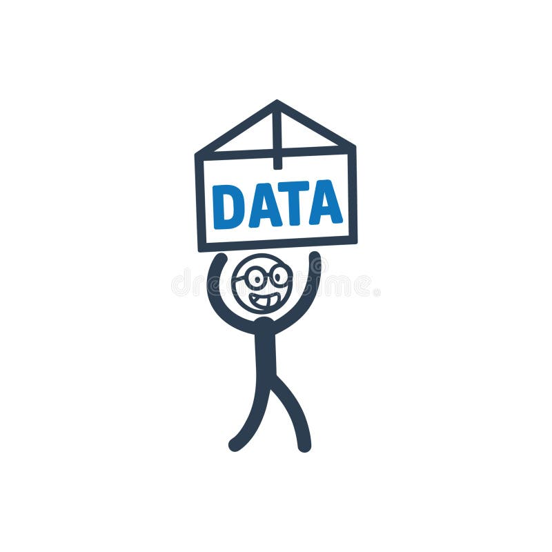 Data box icon stock illustration. Illustration of tech - 373775797