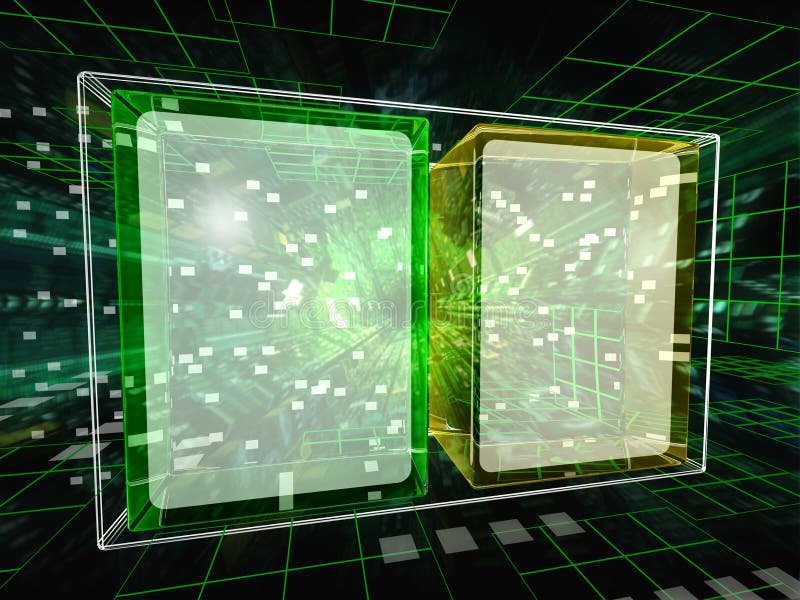 Data boxes stock illustration. Illustration of cyberspace - 12466896
