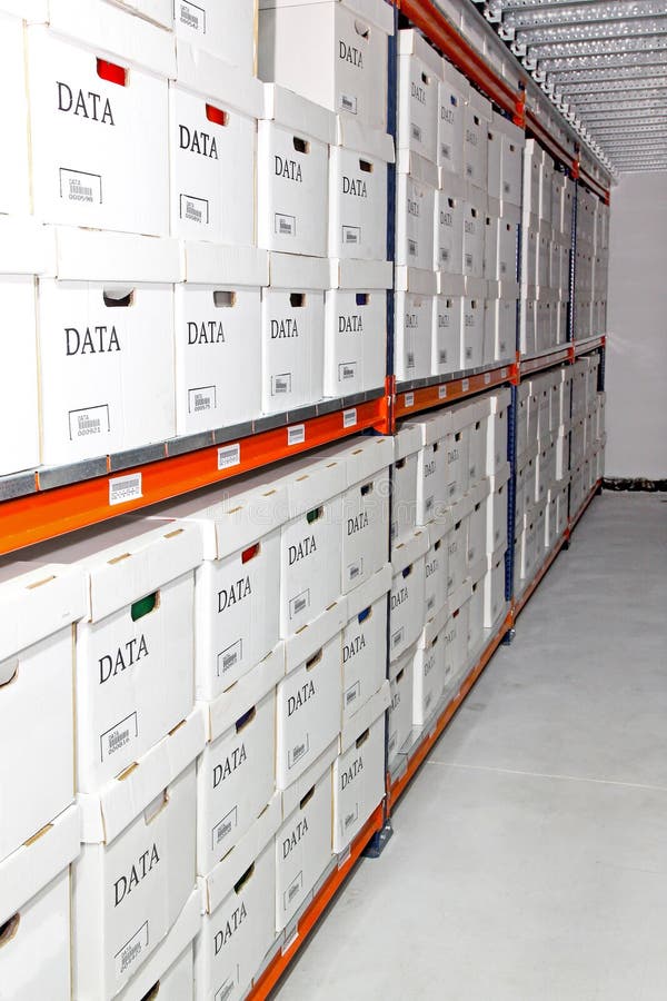 Data boxes rows stock image. Image of rows, interior - 10412183