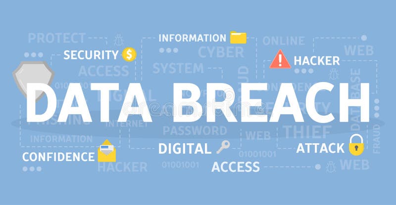 Data breach concept. stock vector. Illustration of identity - 115560150