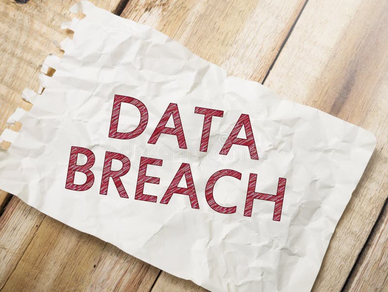 Data Breach, Internet Crime Words Concept Stock Photo - Image of attack ...