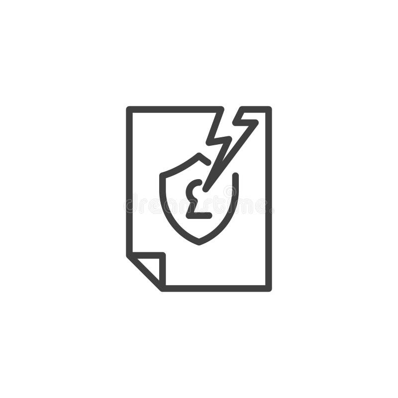 Data Breach line icon stock vector. Illustration of line - 316603318