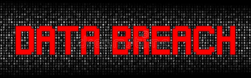 Data Breach Text on Hex Code Illustration Stock Illustration ...