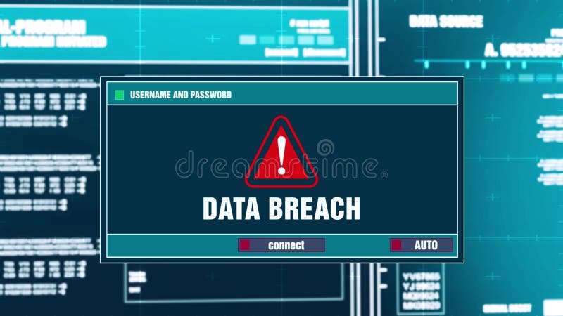 Data Breach Warning Alert Error Message Flashing on Screen, Computer ... Data Breach Warning Alert Error Message Flashing on Screen, Computer ...