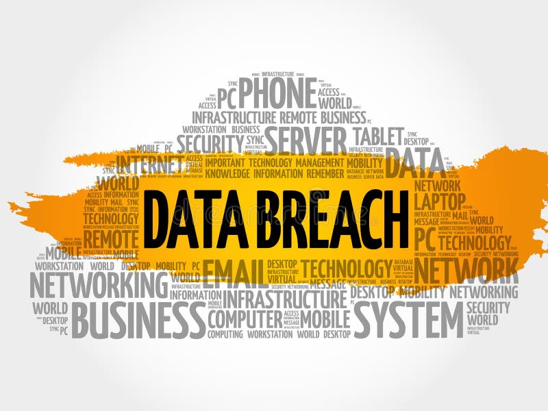 Data Breach Word Cloud Collage Stock Illustration - Illustration of ...