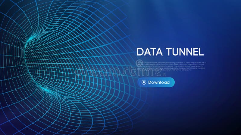 Data Bridge Vector Illustration. Traffic Big Data and Data ...