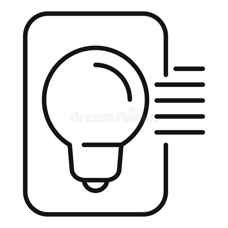 Data Bulb Idea Icon Outline Vector. Insight Case Stock Vector ...