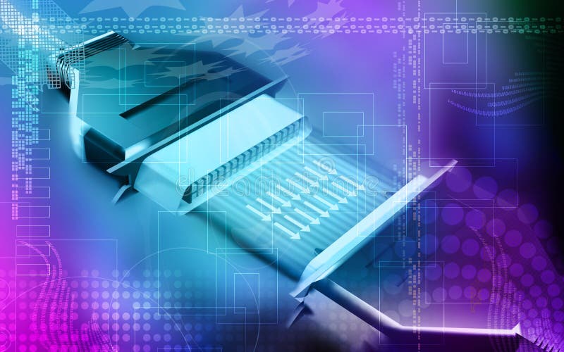 Data cable stock illustration. Illustration of background - 7441657