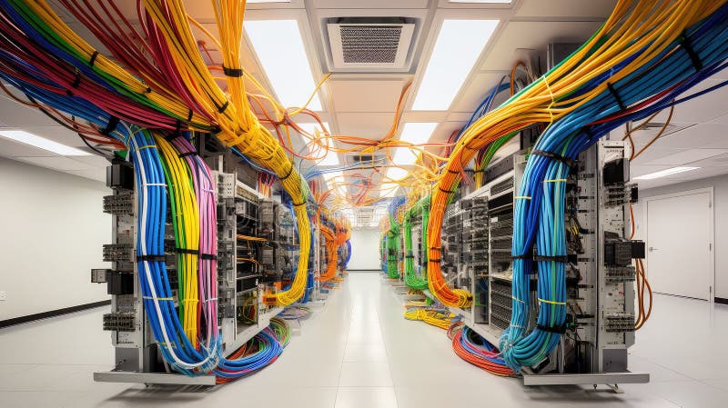 Data cable networking stock illustration. Illustration of management ...