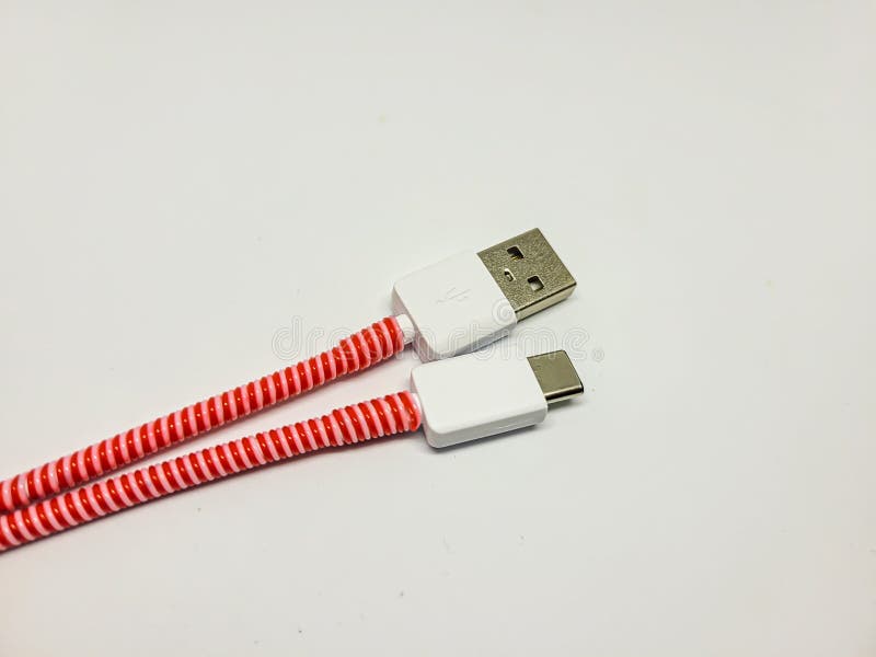 Data Cable with Spiral Cable Protector. Spiral Protector Data Cable or ...