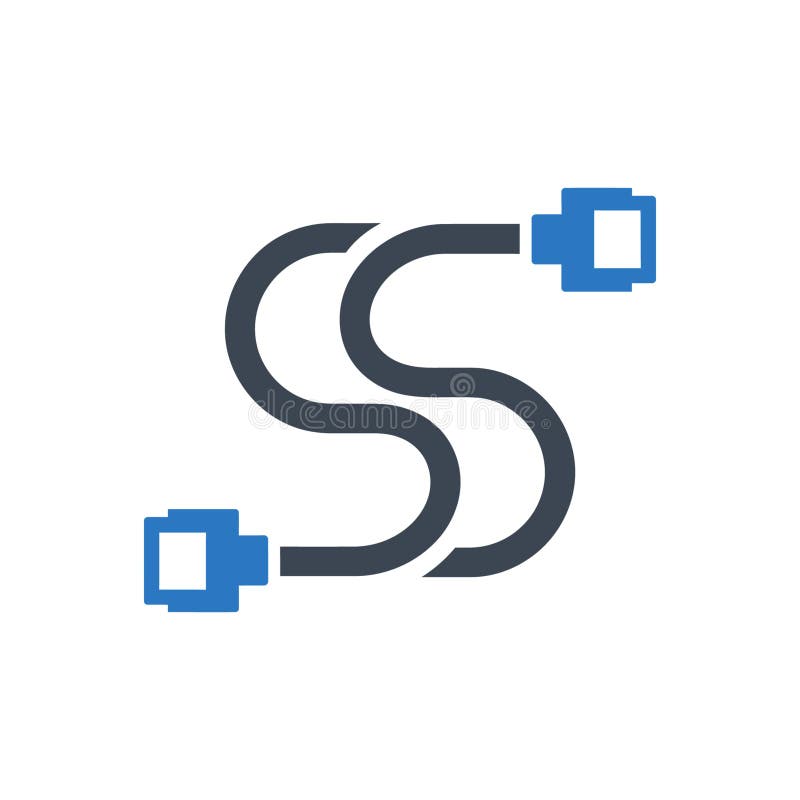 Data Cable System Icon stock vector. Illustration of data - 361696155