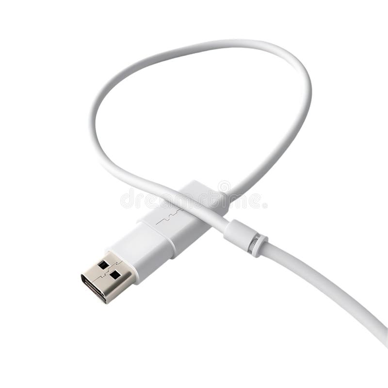 Data Cable on Transparent Background - Ai Generated Stock Illustration ...