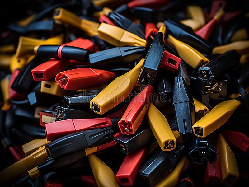 Computer Equipment Data Cable Technology Illustration Stock ...