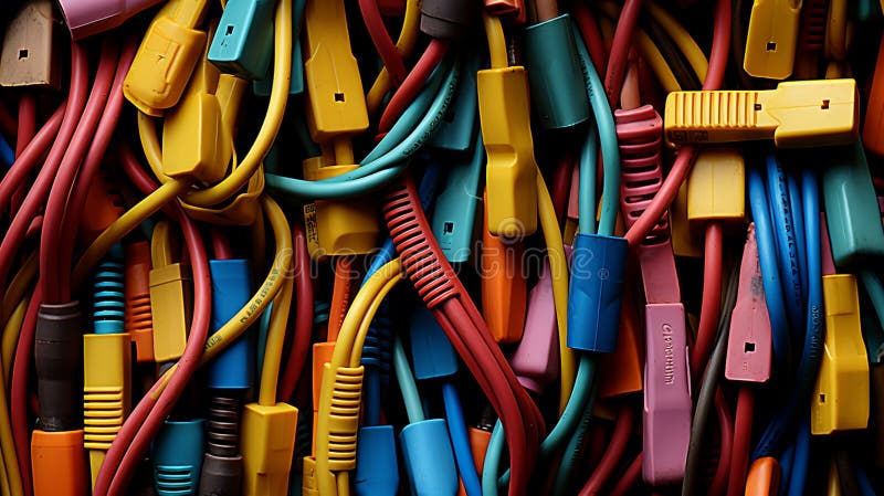 Computer Equipment Data Cable Technology Illustration Stock ...