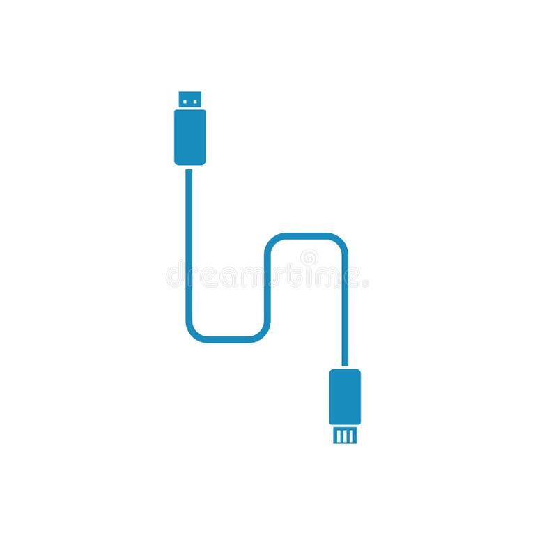 Data Cable. Vector Illustration Decorative Design Stock Vector ...