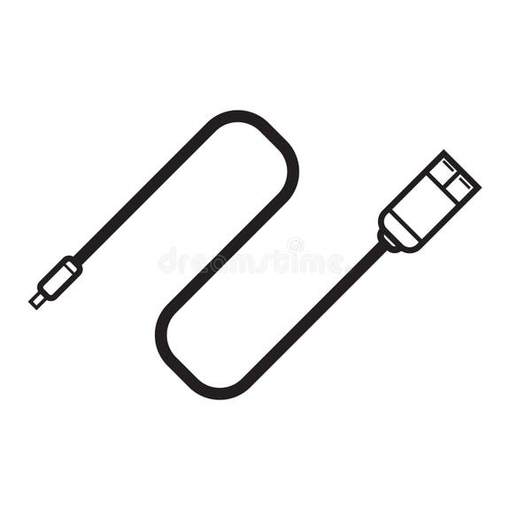 Data Cable. Vector Illustration Decorative Design Stock Vector ...